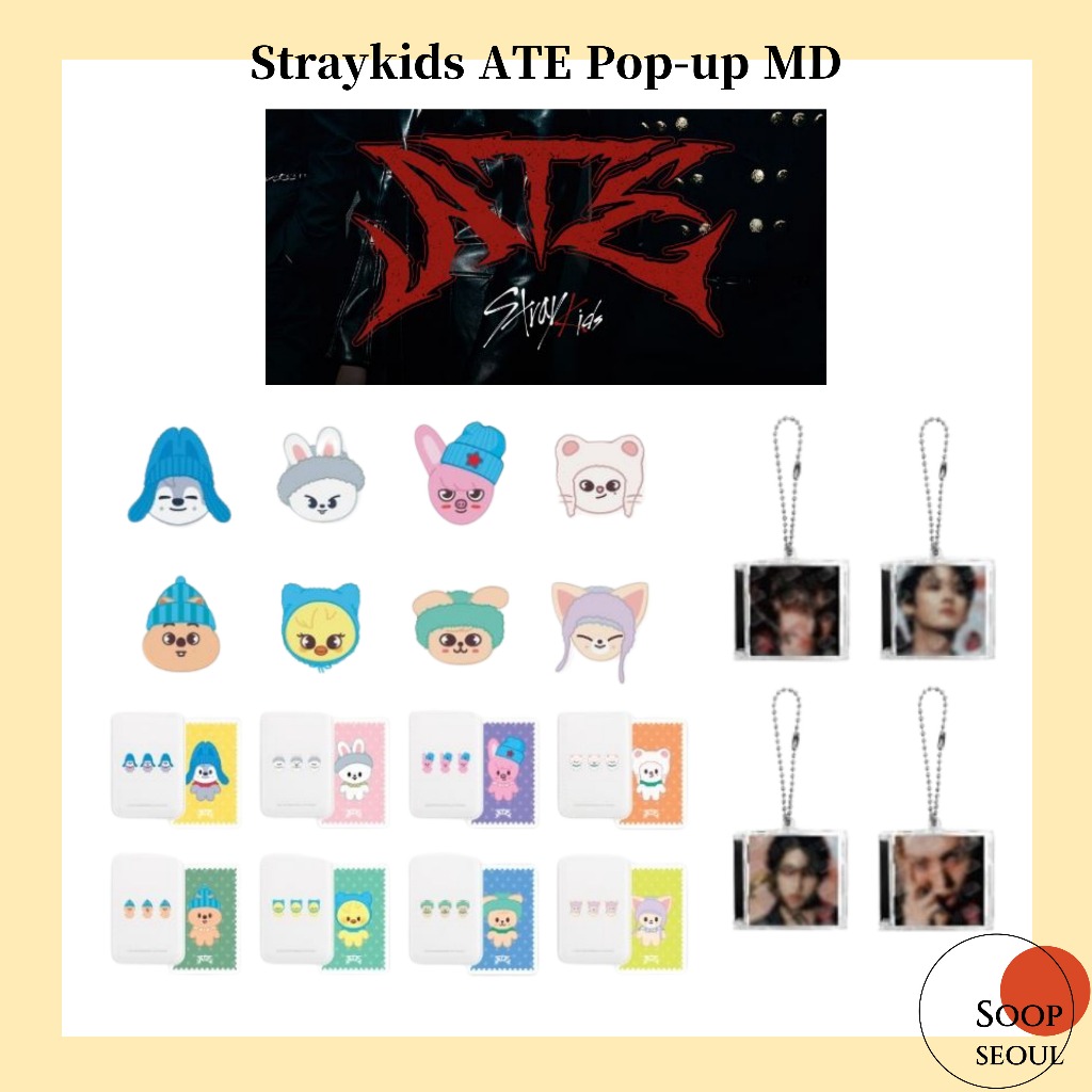 STRAY KIDS ATE POP UP Official MD / ACRYLIC POP HOLDER MAGNETIC CARD ...