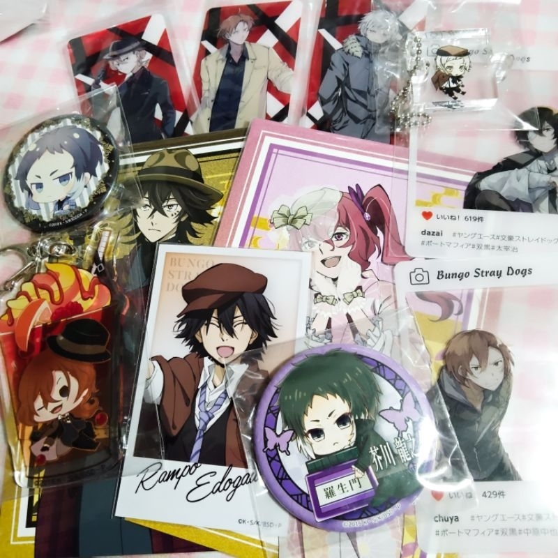 [READ DESCRIPTION] Bungo Stray Dogs Official Merch | pins, acrylic ...
