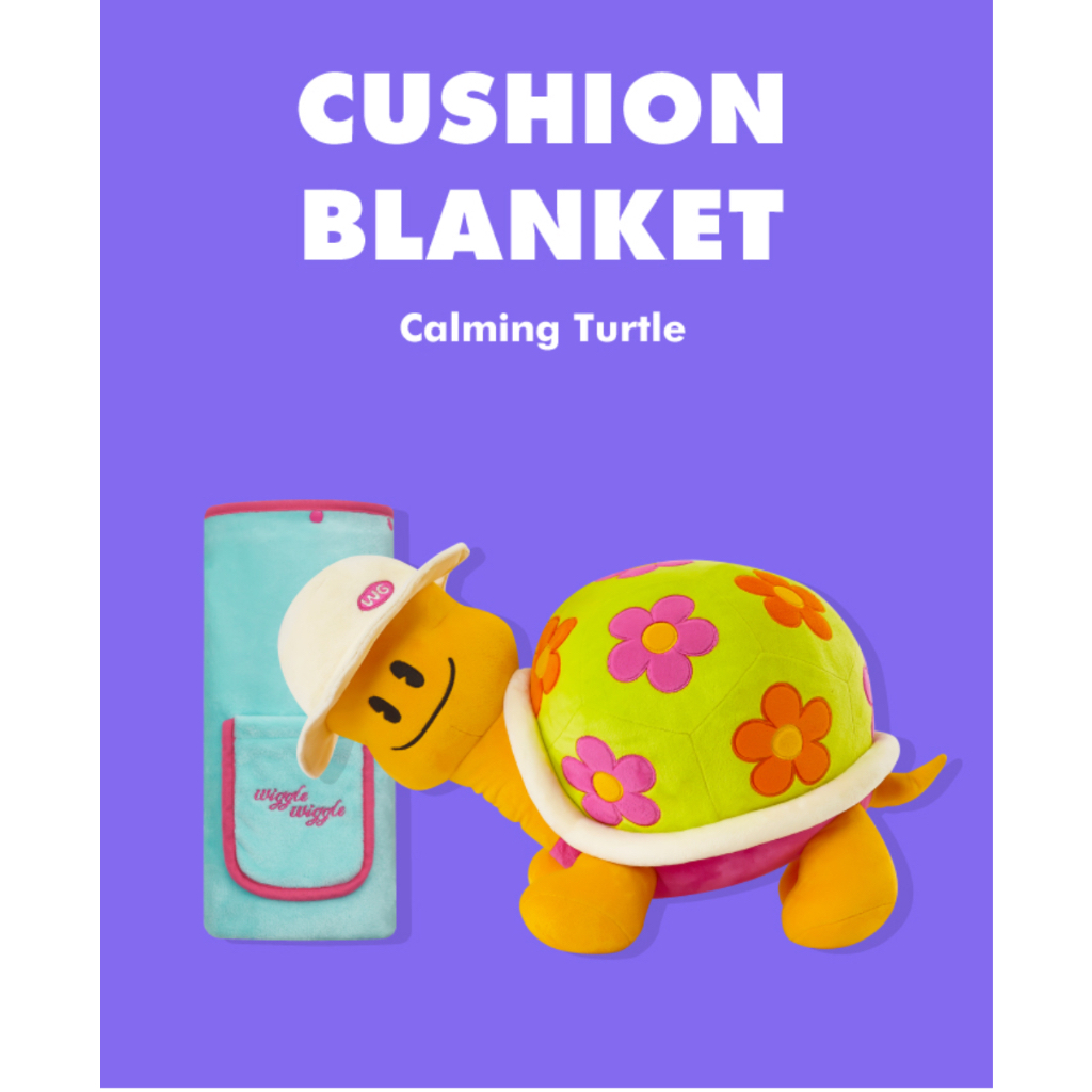 [Wiggle Wiggle] CUSHION BLANKET -Calming Turtle | Shopee Philippines