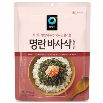 Cheongjeongwon Myeongran Flavored Crispy Laver Kim Jaban 50 g | Spicy ...