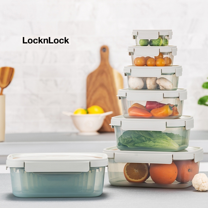 LocknLock Space Wizard Storage Container Multi-Piece Set (Systematic ...