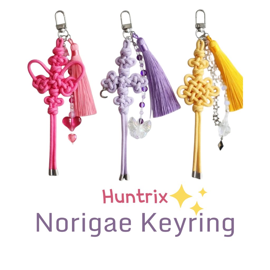 HUNTRIX Handmade Korean Knot Norigae Tassel Keyring Phone Strap K-Style ...