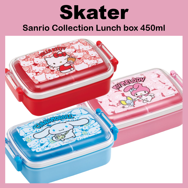 [SKATER] Hideandseek Sanrio Collection Lunch box 450ml RBF3ANAG cinnamoroll hellokitty mymelody ...