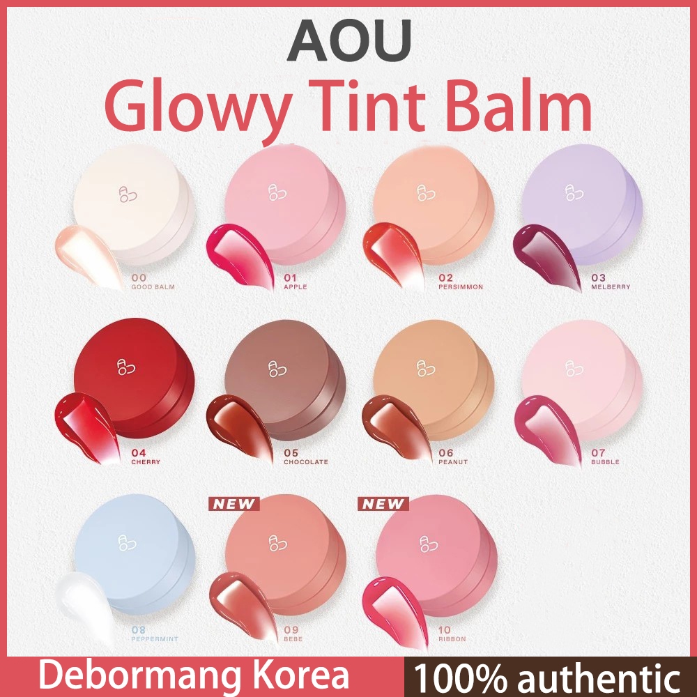 korea [AOU] Glowy Tint Balm 3.5g-8color aou lip balm | Shopee Philippines