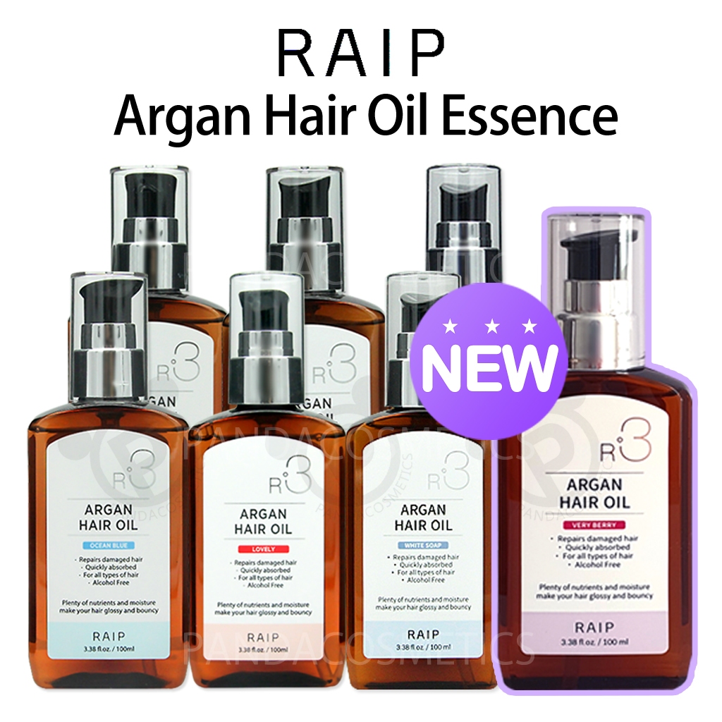 [RAIP] R3 Argan Hair Oil Essence 100ml (9Types) | Shopee Philippines