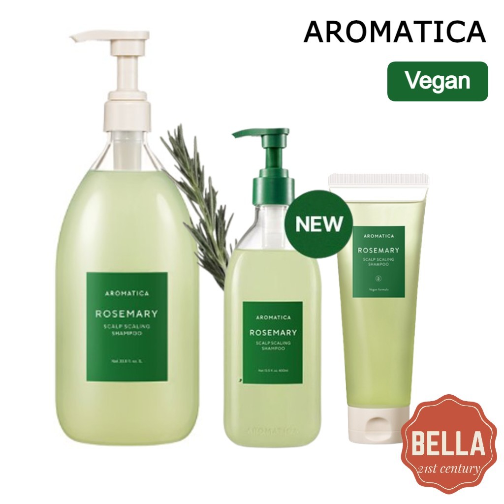 AROMATICA Rosemary Scalp Scaling Vegan Shampoo ( 180ml / 400ml / 1000ml ...