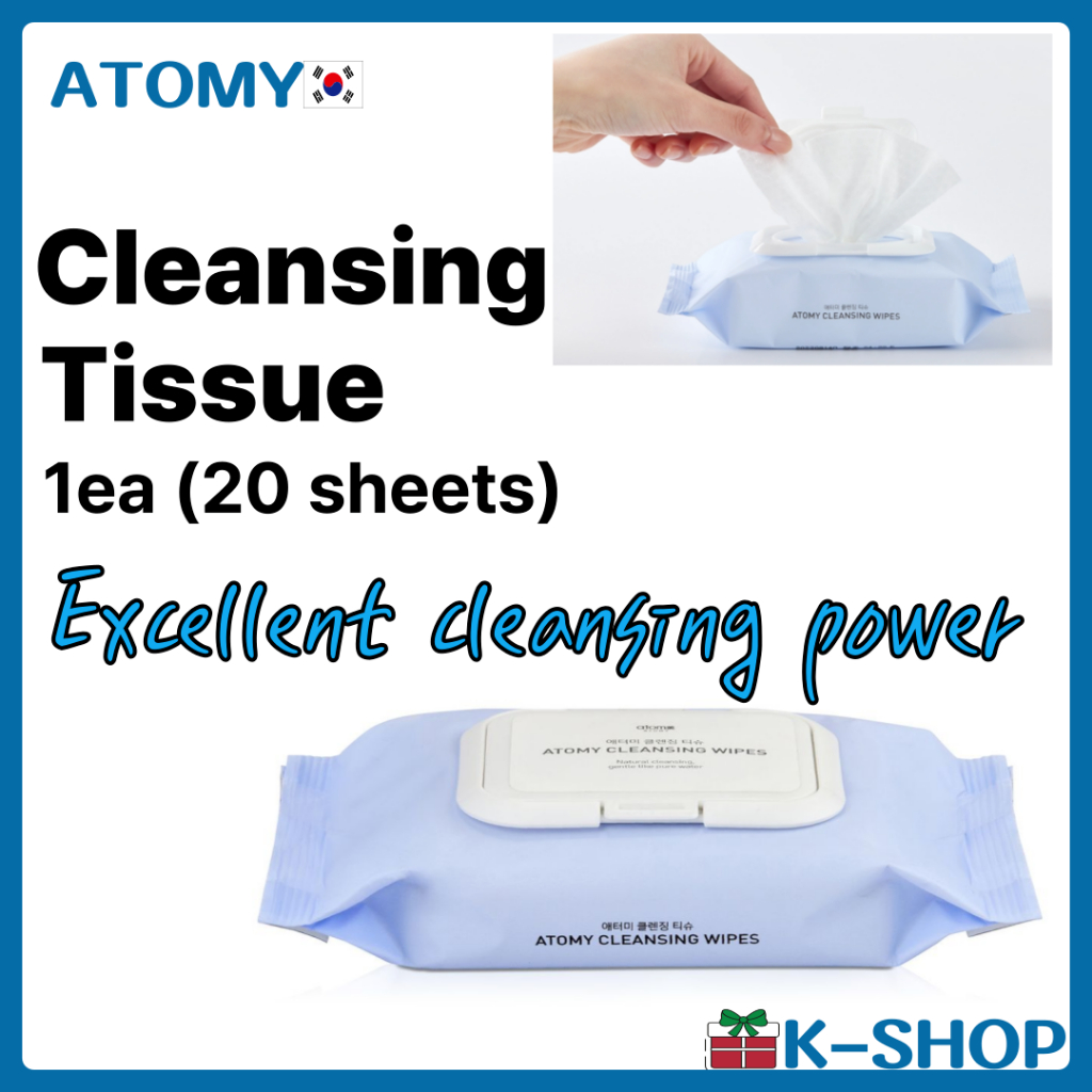 ATOMY Cleansing Tissue *3ea (60 sheets) | Shopee Philippines