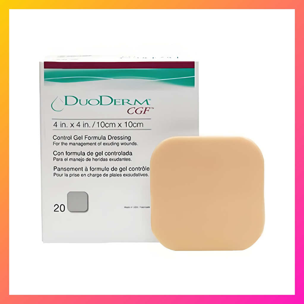 ConvaTec DuoDerm Extra Thin and CGF Hydrocolloid Dressing 10 x 10 cm 5 ...
