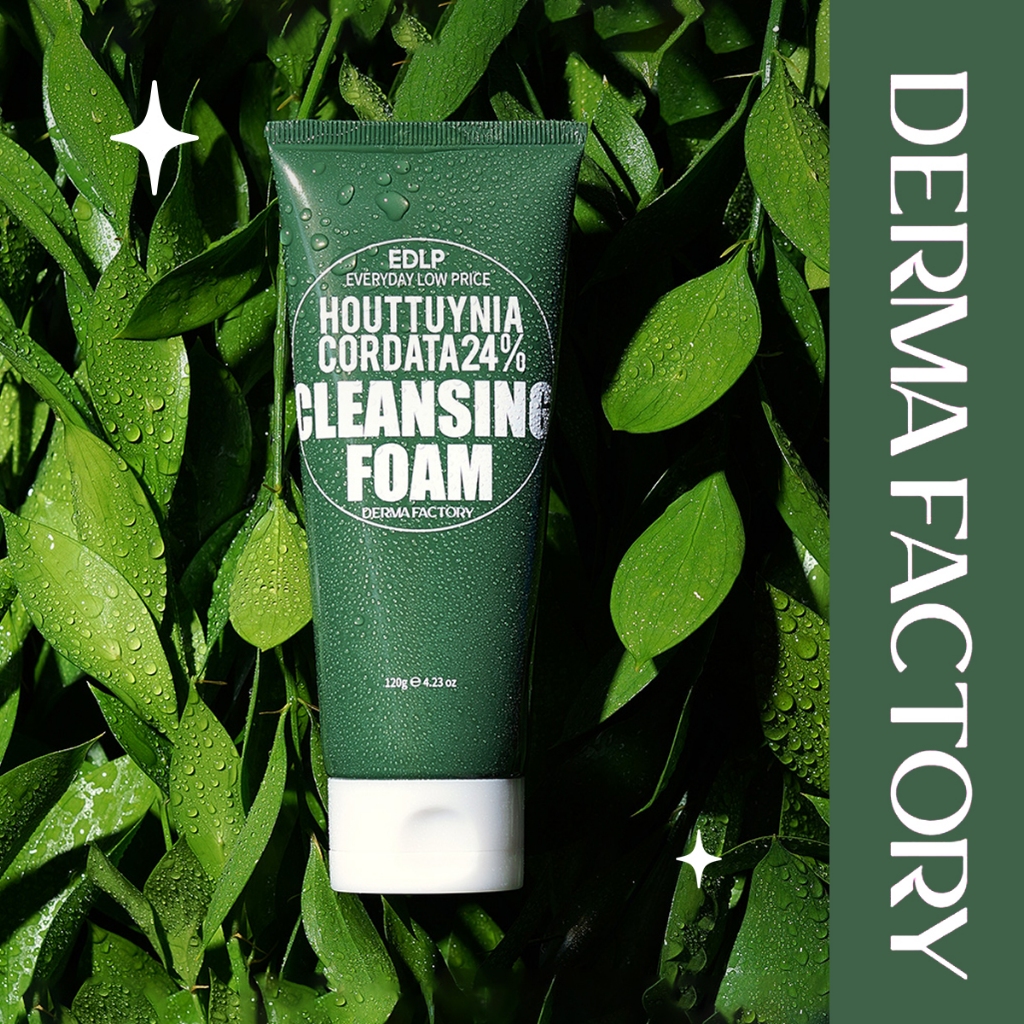 [Derma Factory] (1+1)EDLP Houttuynia Cordata 24% Cleansing Foam 120g ...