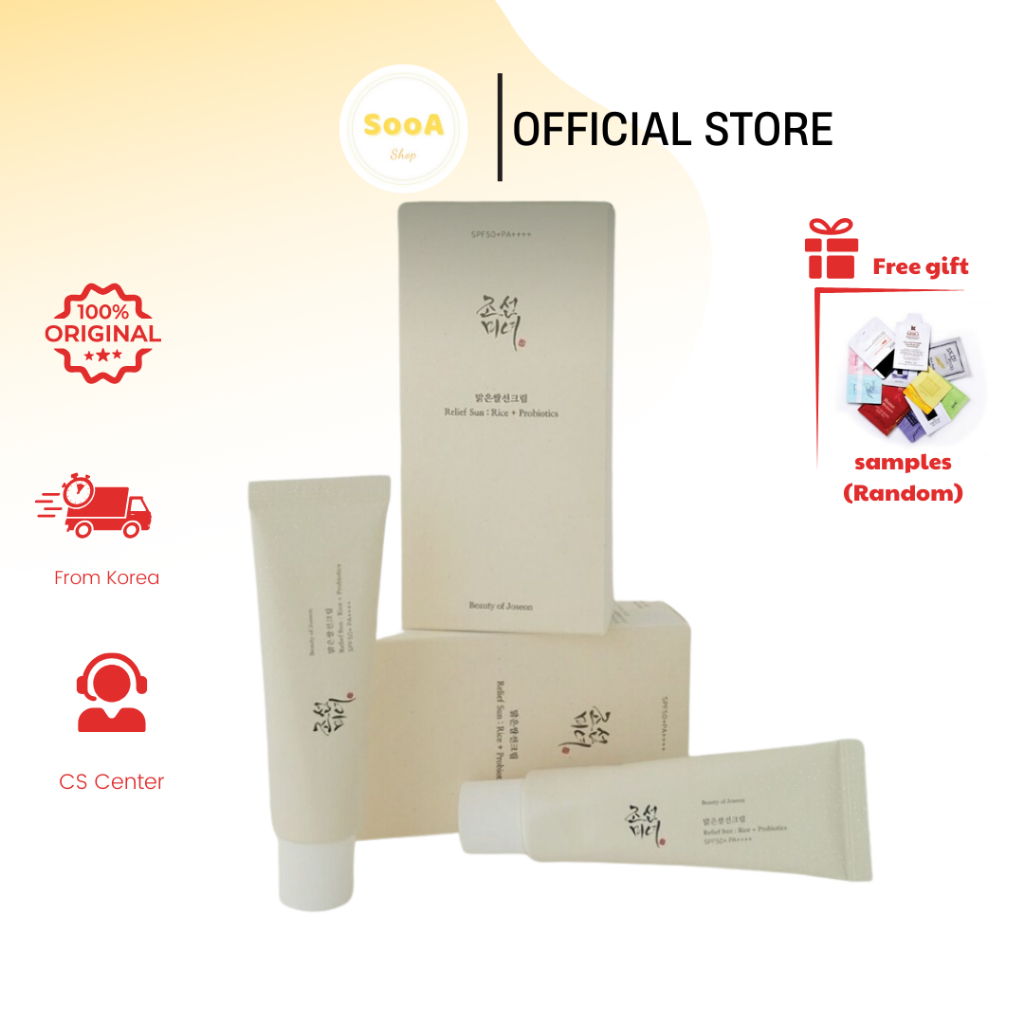 Beauty of Joseon Relief Sun: Rice + Probiotics (SPF50+ PA++++) 50ml Double Pack 50mL*2ea ...