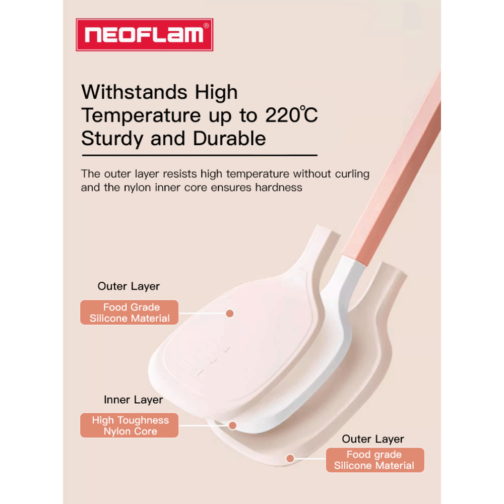 Neoflam Silicone Kitchen Utensils – Non-Stick, Heat-Resistant Cooking ...