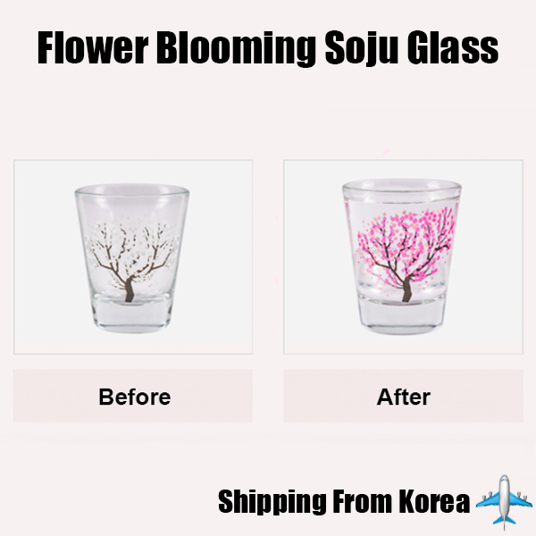 [Chakhan Salim] Flower Blooming Soju Glass 1Pcs (Color changes with a ...