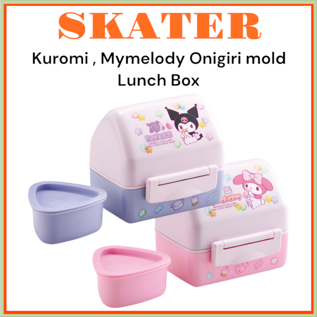 [SKATER] Sanrio Riceball Onigiri mold Lunch Box 240ml POT5AG Kuromi , Mymelody | Shopee Philippines