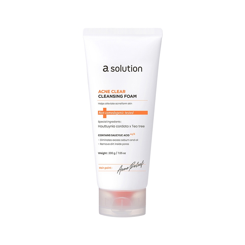 asolution Acne Clear Cleansing Foam 200g | Shopee Philippines