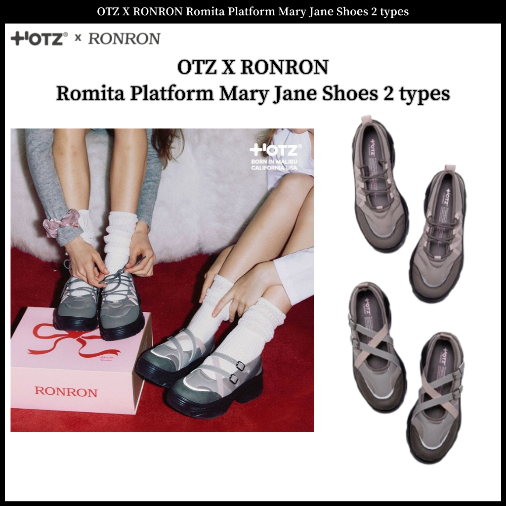 OTZ X RONRON Romita Platform Mary Jane Shoes 2 types | Shopee Philippines