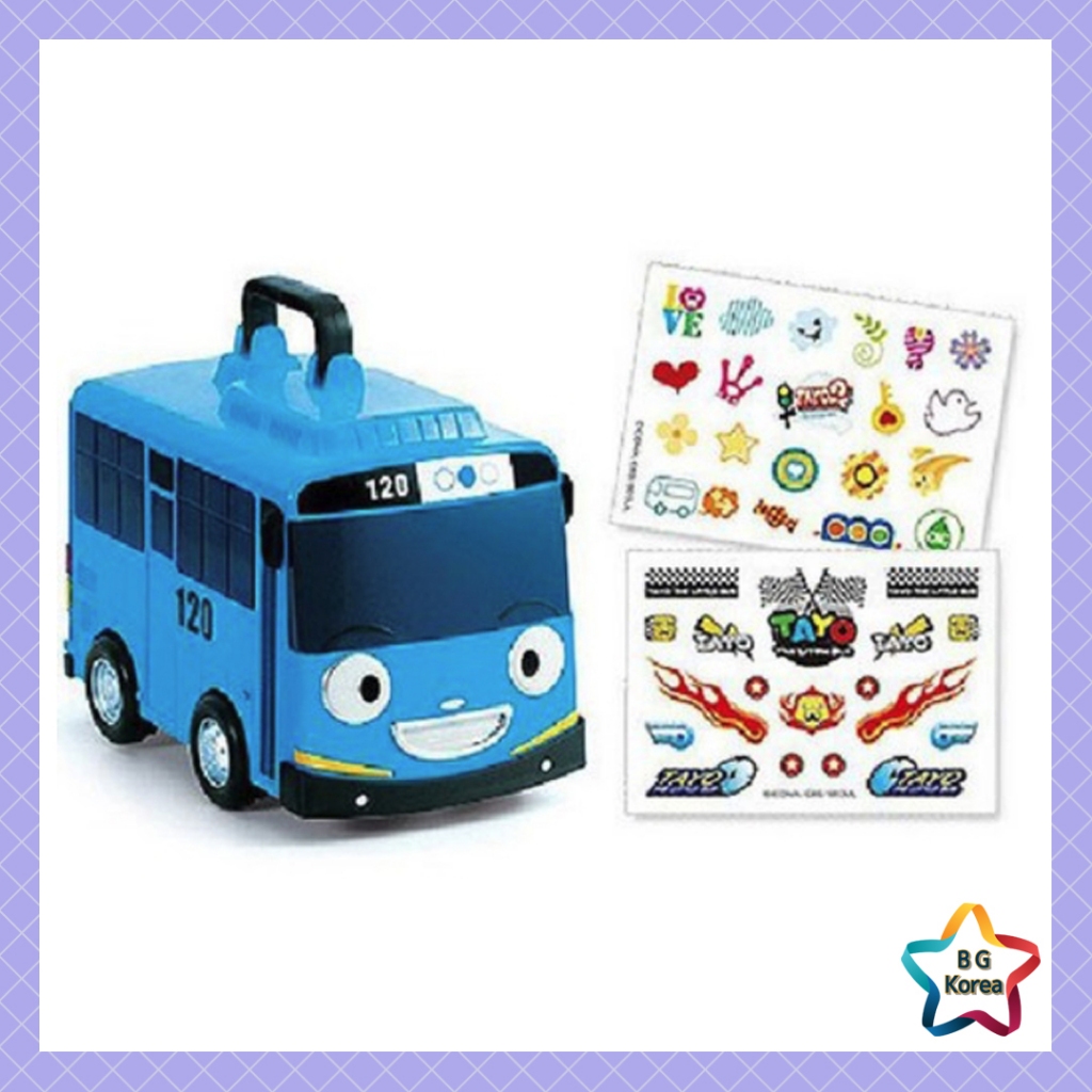 Tayo the Little Bus Mini Car Carrier with 2 Deco Stickers / Kids Toy ...