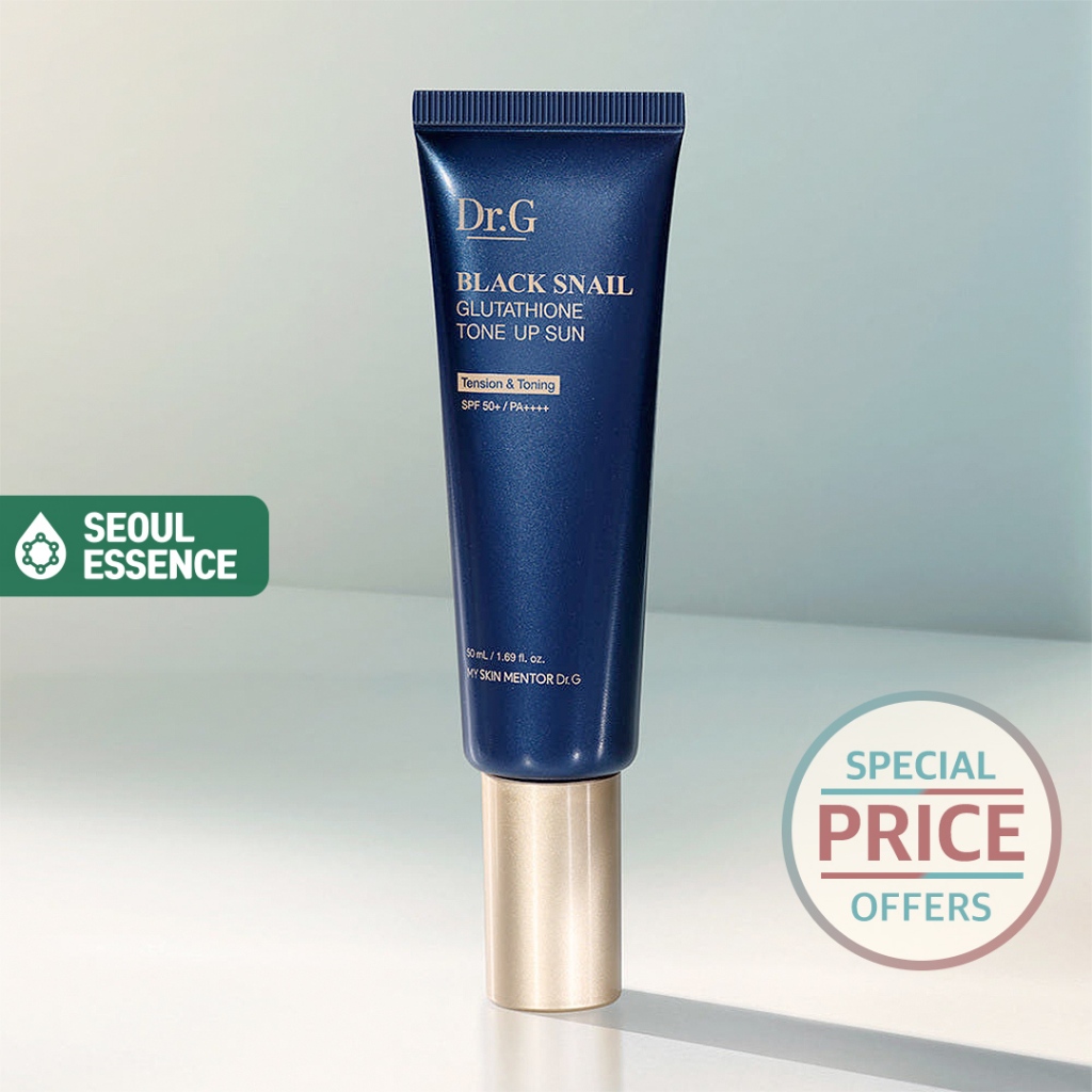 Dr.G Black Snail Glutathione Tone Up Sun 50ml - Active Mucin (Snail ...