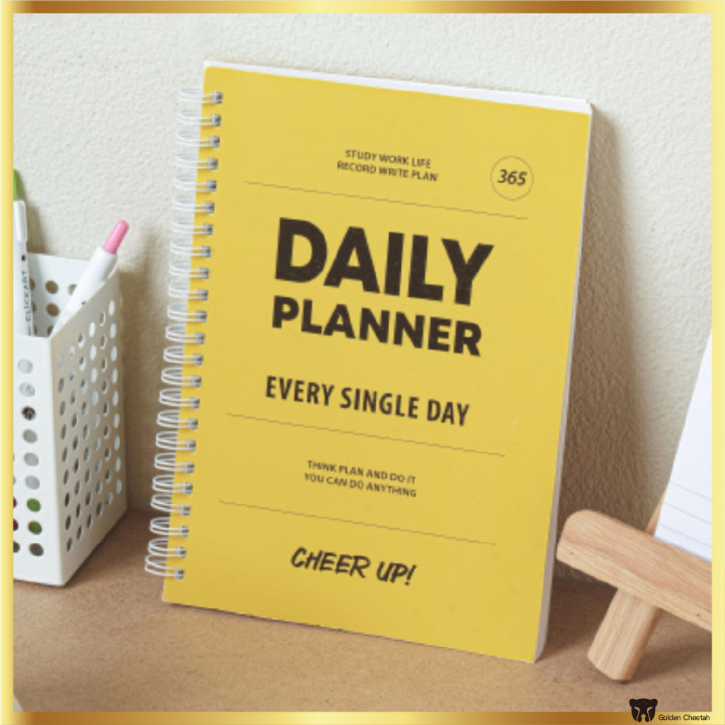 Daiso Korea Yellow Daily Planner Cheer Up Edition | Shopee Philippines