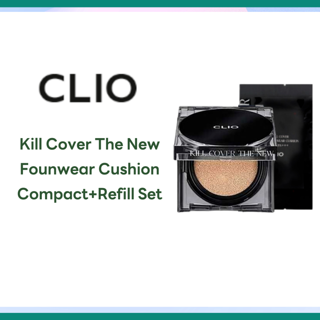 CLIO Kill Cover The New Founwear Cushion (Compact+Refill Set) | Shopee ...