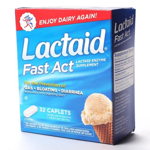 Lactaid Lactase Fast Act Caplets 32ct, Made in USA | Shopee Philippines