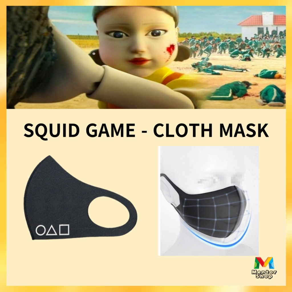 Squid Game Cloth Mask(Traditional Korean Game) | Shopee Philippines
