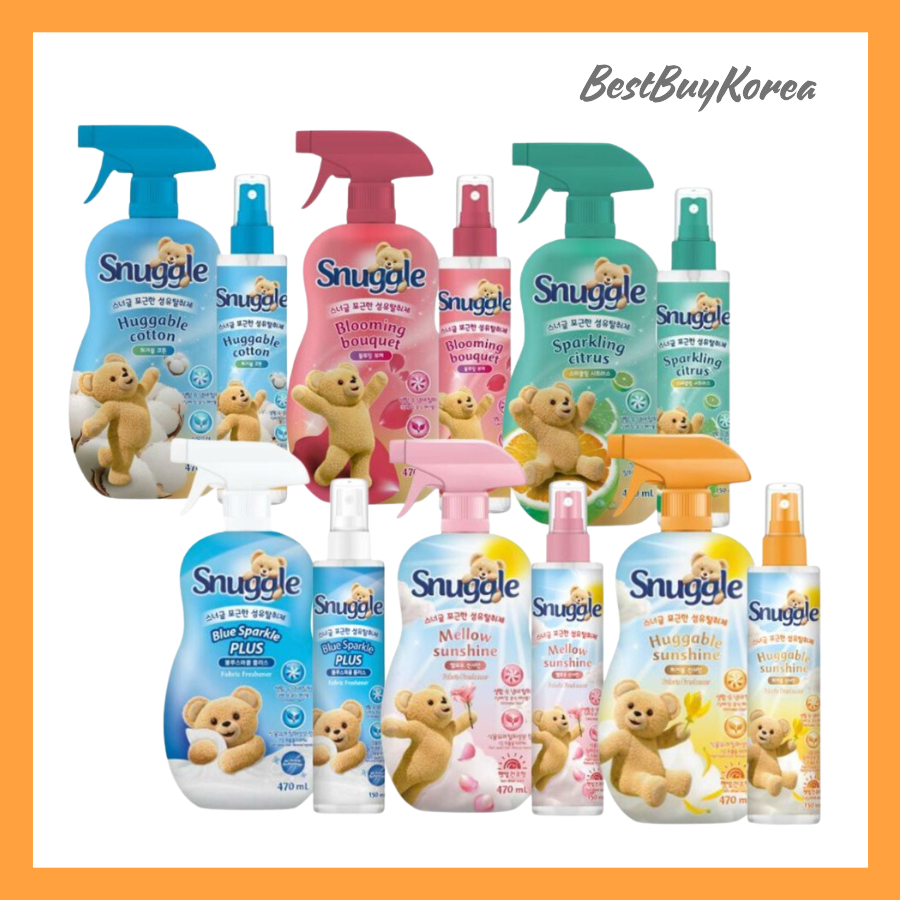 Snuggle Fabric Refresher 150mL/470ml (Huggable Cotton/Sparkling Citrus ...