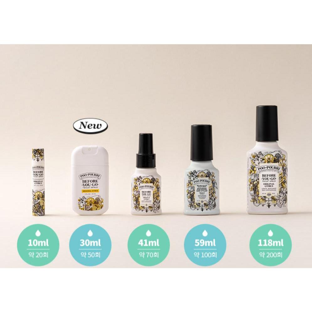 [POO-POURRI] BEFORE YOU GO TOILET SPRAY 10ml, 30ml, 41ml, 59ml, 118ml ...