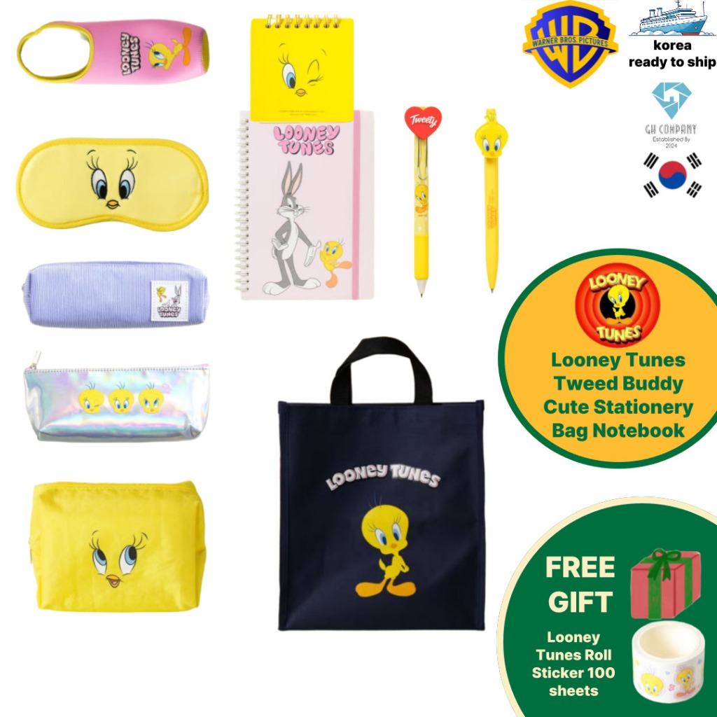 Korean Daiso New Looney Tunes Tweed Buddy Writing Instrument Stationery ...