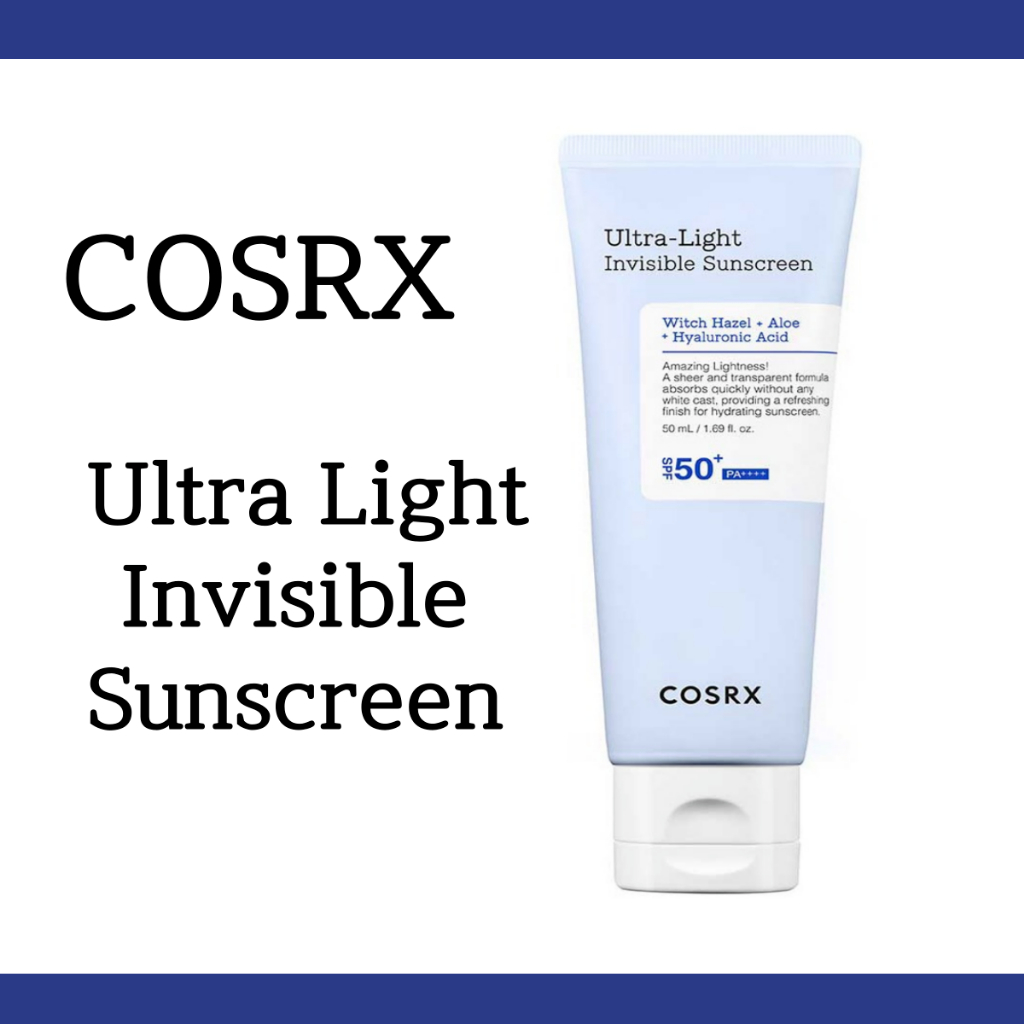 COSRX Ultra Light Invisible Sunscreen SPF 50+ PA++++ 50ml 1ea | Shopee Philippines