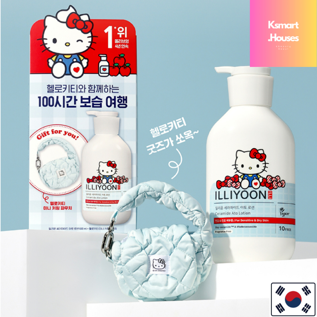 Illiyoon Ceramide Ato Lotion 600ml (Hello Kitty Planning Set) | Shopee ...