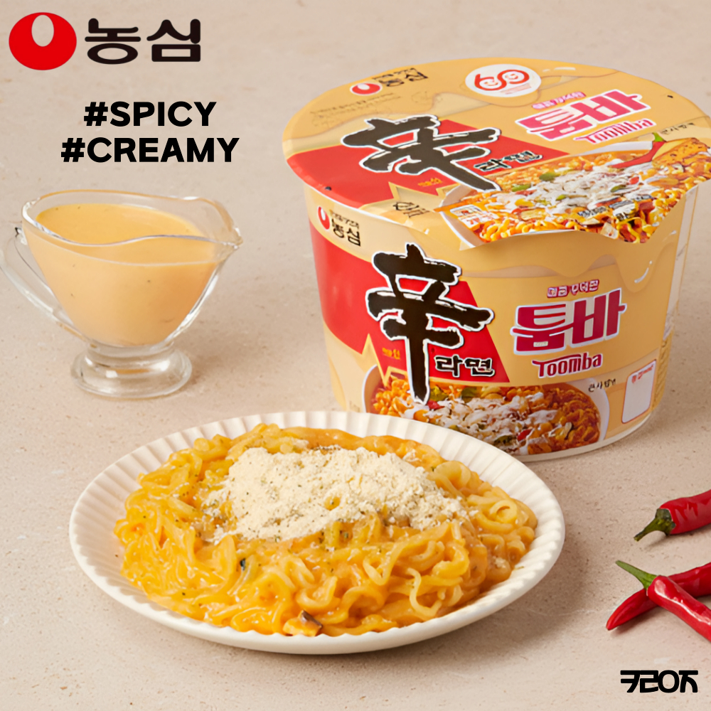[Nongshim] Shin Ramyun Toomba Big Cup Korean Spicy Carbonara Instant ...