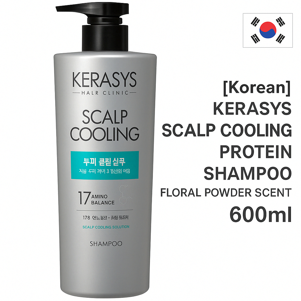 [Korean] Kerasys Scalp Cooling Protein Shampoo – Floral Powder Scent ...