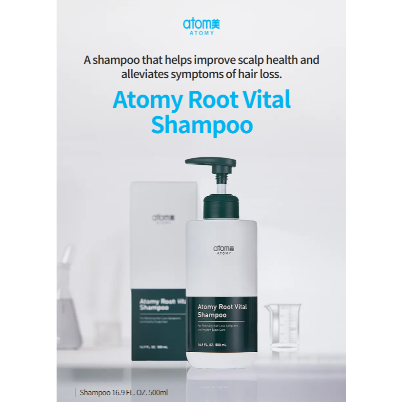 Atomy Root Vital Shampoo*1ea (500ml) Hair loss shampoo | Shopee Philippines