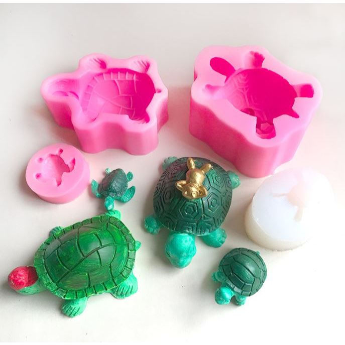 Guilinggao Tortoise Mould Turtle Silicone Mold 龟苓膏 Fondant Chocolate ...