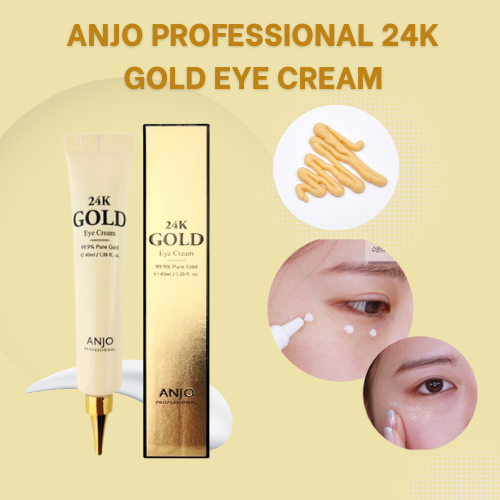 ANJO Professional 24K Gold Eye Cream Pure Gold for Radiant, Youthful ...