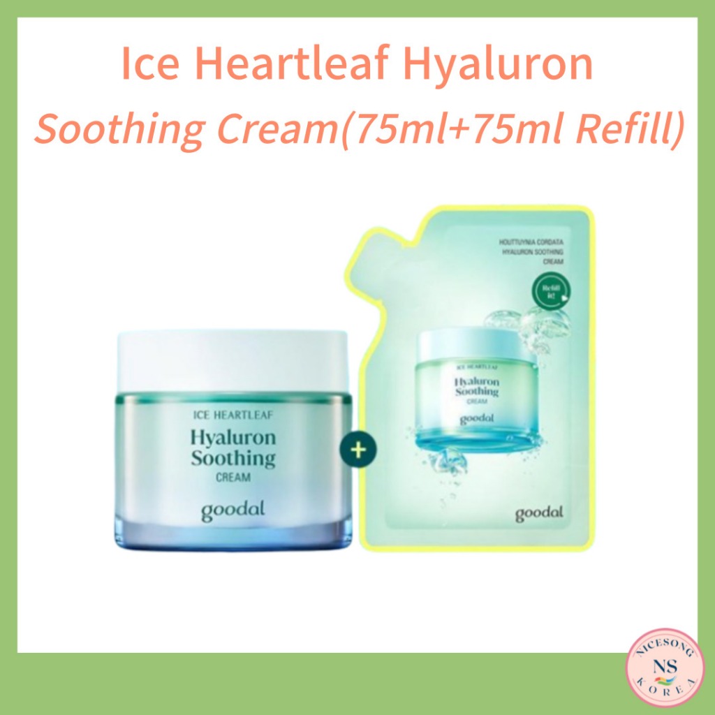 [Goodal]Ice Heartleaf Soothing Cream Special Set(75ml+75ml Refill ...