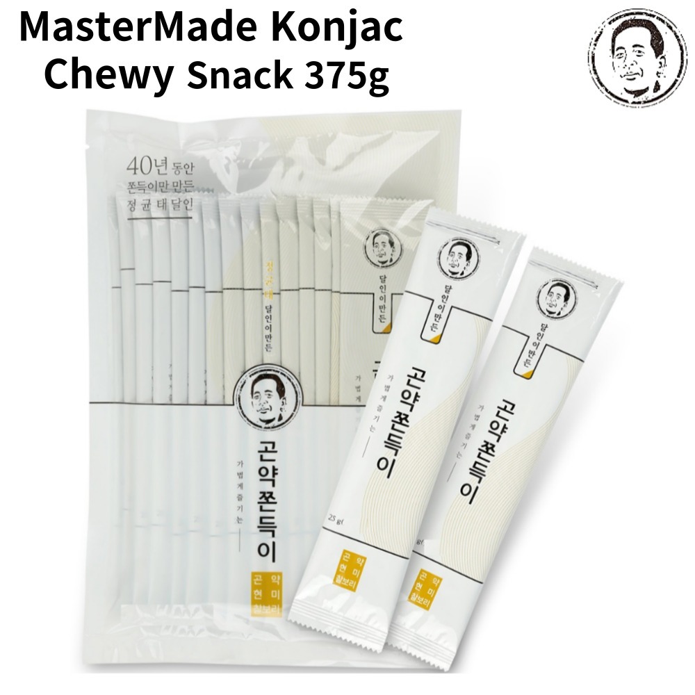 MasterMade Konjac Chewy Snack 25g x 15ea (375g), Korean traditional snacks, Jjondeugi | Shopee ...