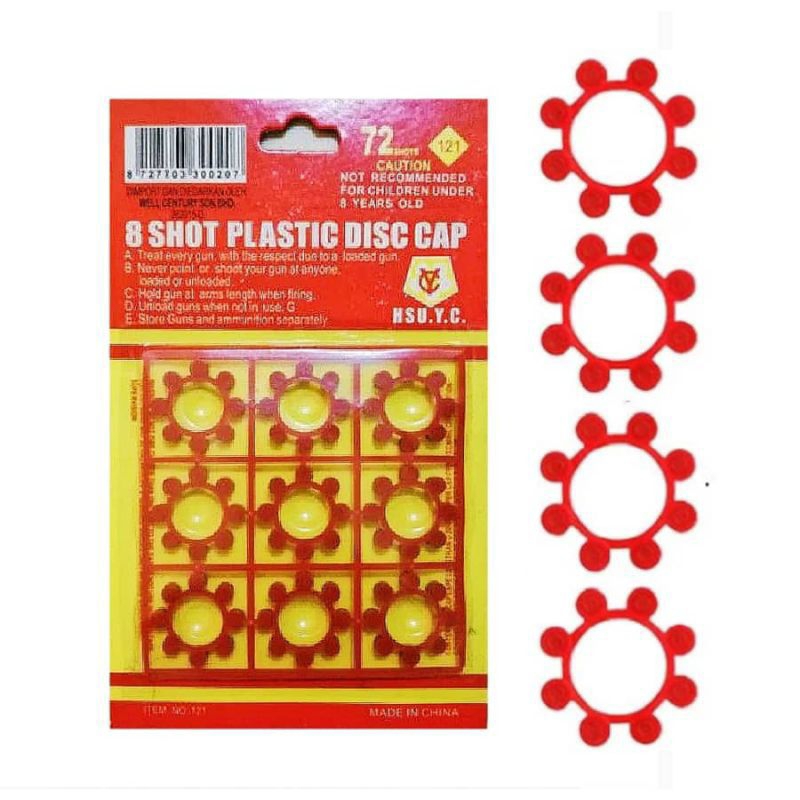8 Times/Round/Plastic Disc Sound Toy 1 Piece/8 Shot Disc Cap 1pcs ...