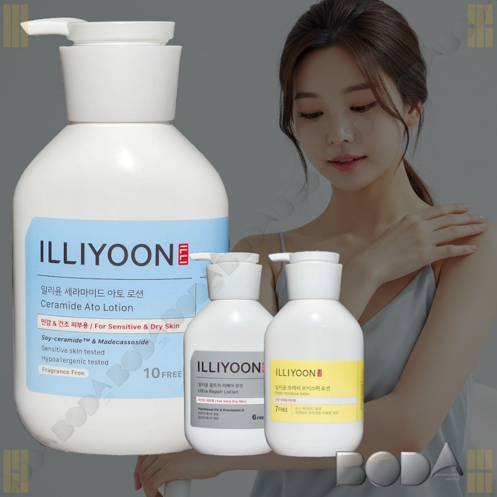 ILLIYOON Best Seller Lotion 350ml, 528ml (Ceramide Ato Lotion , Ultra ...