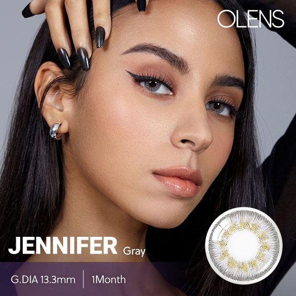 OLENS Jennifer 1Month Gray 2P Contact Lens | Shopee Philippines