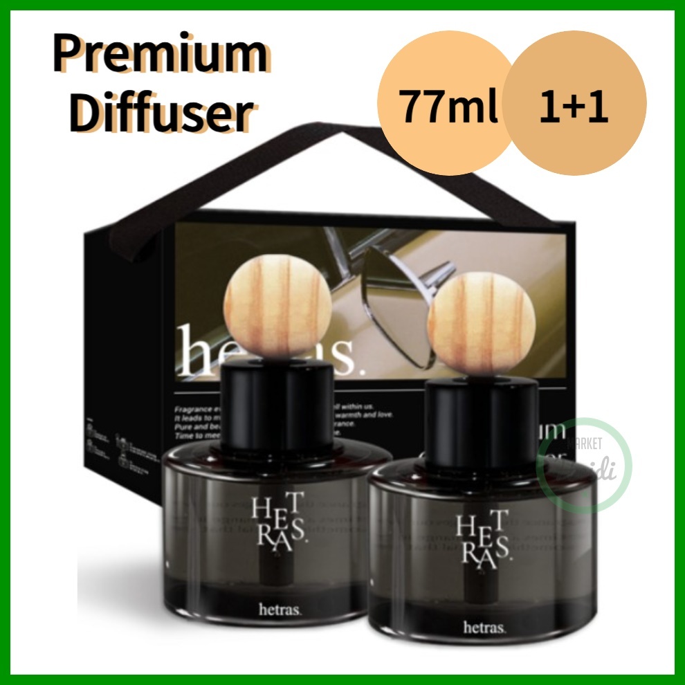 KOREA 🇰🇷 1+1 Hetras Premium Car Diffuser 77ml x 2ea | Shopee Philippines