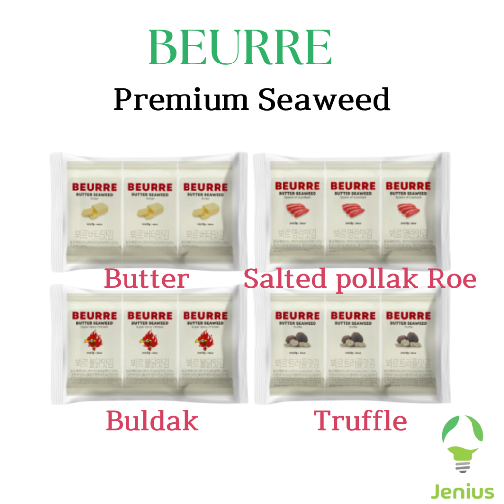 Beurre Premium Korean Seaweed,laver,Unique seaweed flavors,Truffle ...