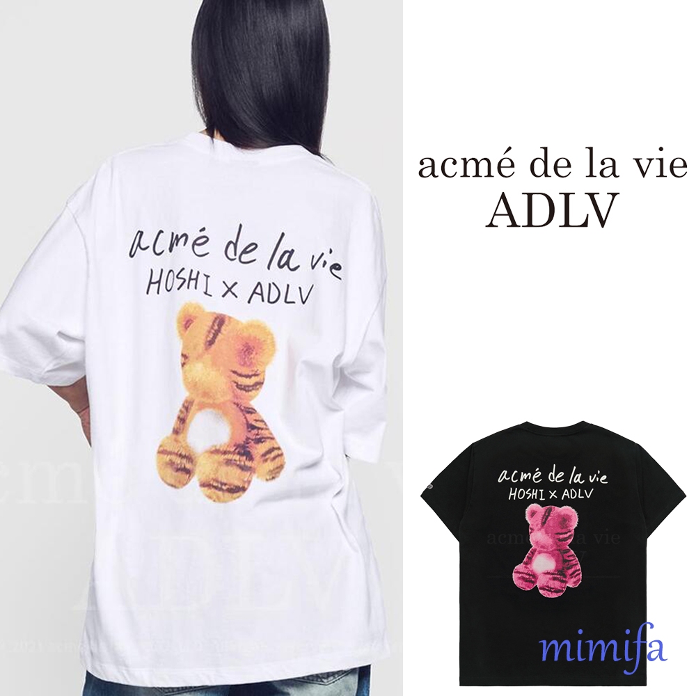 [acme de la vie ADLV] HOSHI X ADLV TIGER FIGURE SHORT SLEEVE T-SHIRT | Shopee Philippines
