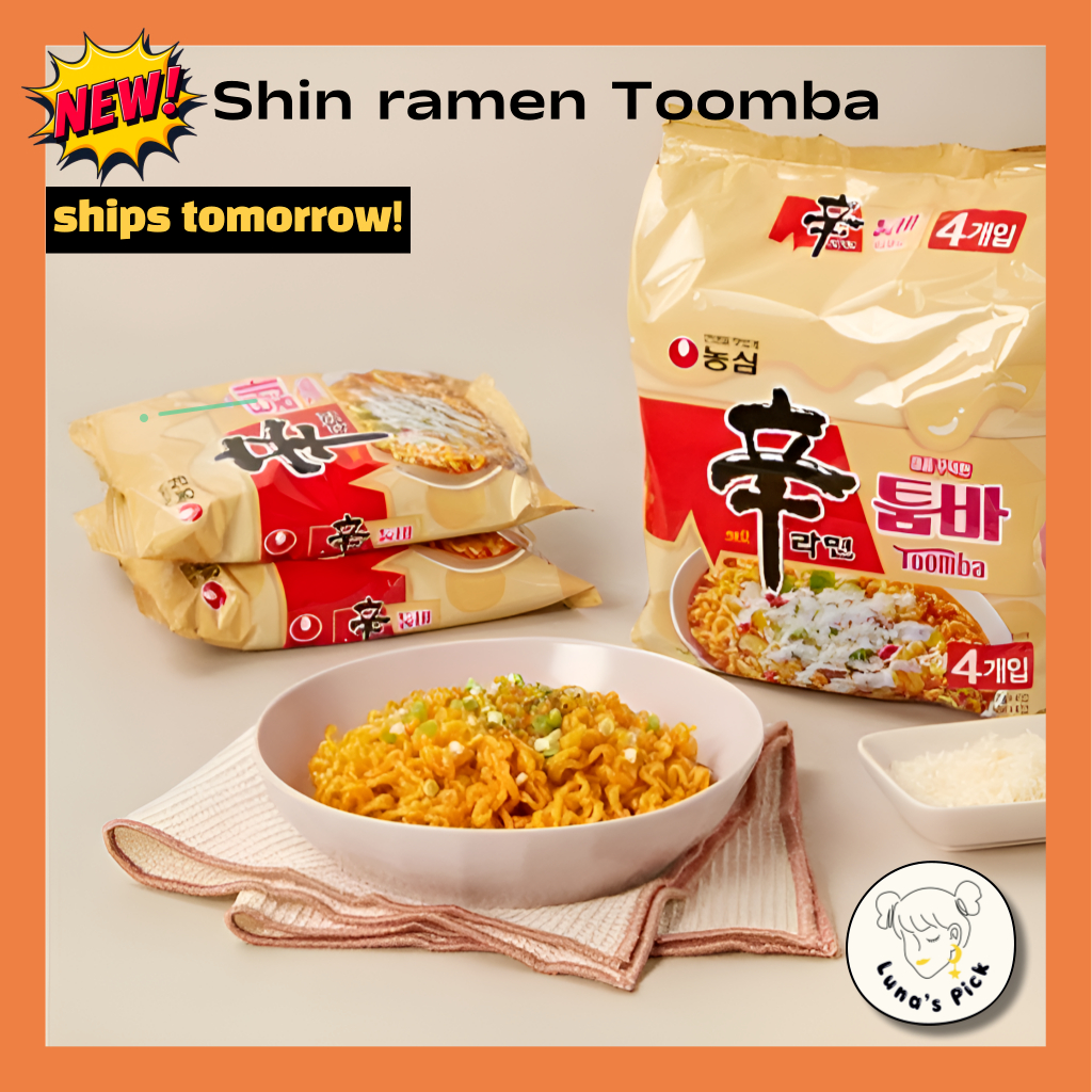 *NEW* Nongshim Shin Ramen Toomba 137g 1Pack (4ea) Korean Noodles Instant Noodles Cheese Taste ...