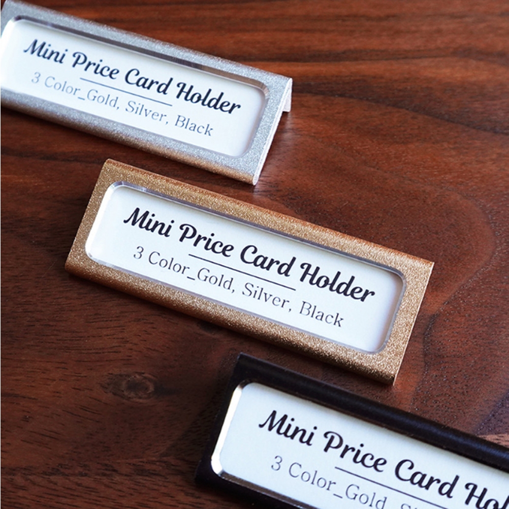 5 Metal Display Name Tag Holder Food Label Card Price Stand Restaurant ...