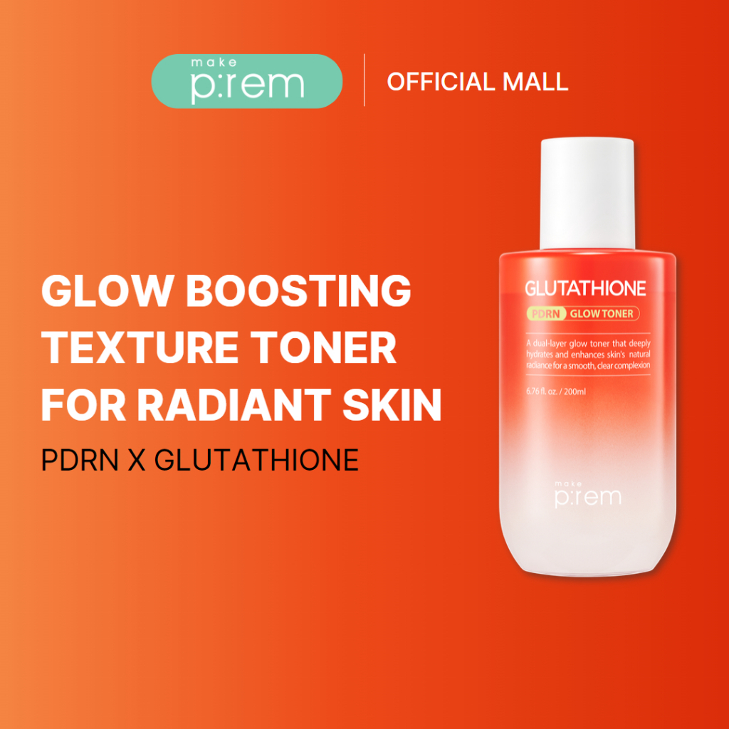 MAKE PREM Glutathione PDRN Glow Toner 200ml | Shopee Philippines