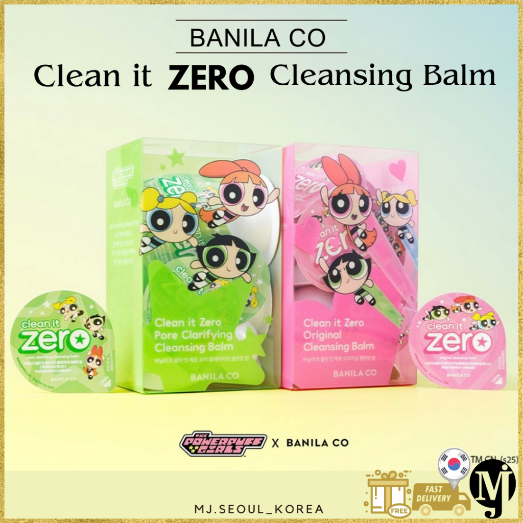 Banila Co Powerpuff Girls Clean it Zero Cleansing Balm Travel Kit 3ml×16p | Shopee Philippines