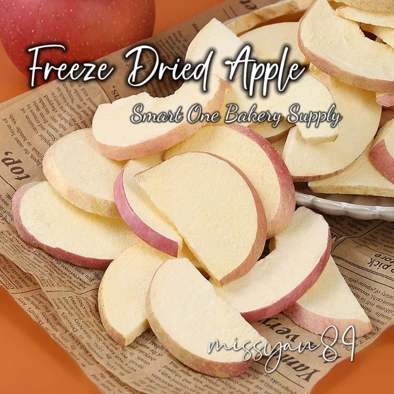 100% Freeze Dried Apple Slice 冻干苹果片 脆脆 冻干水果 零食 Crunchy Snacks 泡茶 烘焙装饰 ...