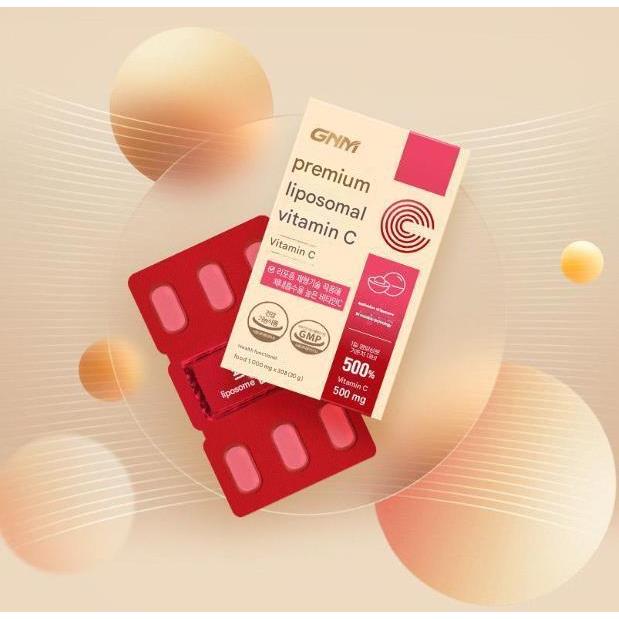 GNM Premium Liposomal Vitamin C, 1,000mg x 30 Tablets - High Absorption Immune Boost, 1 Month ...