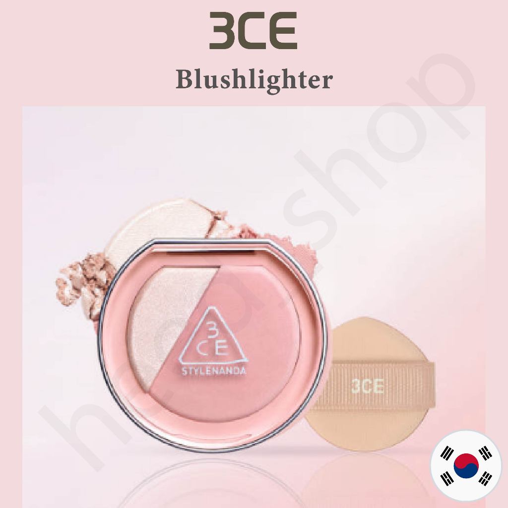3CE Blushlighter (Blush Highlighter) +Puff | Shopee Philippines